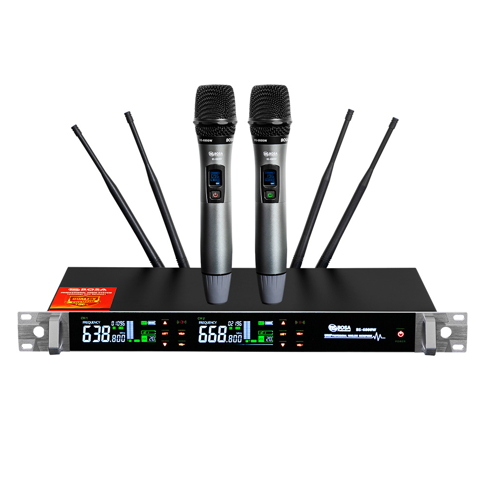Micro không dây bosa BS-6800W micro bosa micro không dây micro karaoke ...